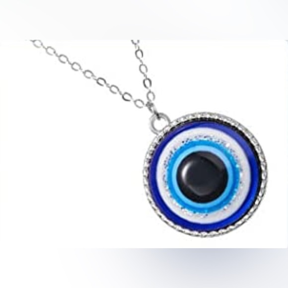 Jewelry | Evil Eye Of Good Luck Protection Pendant And Chain Necklace ...